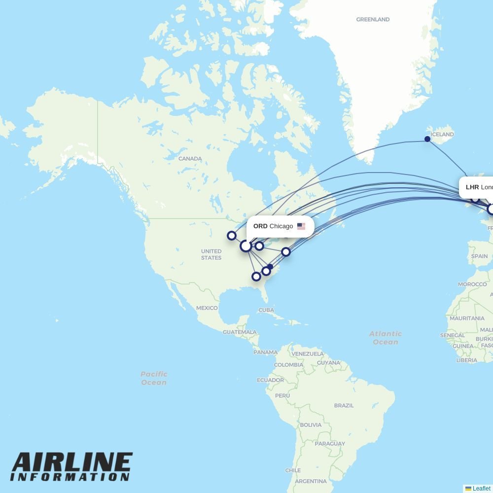 Airlines with flights from Chicago to London (ORD to LHR) | Airline ...