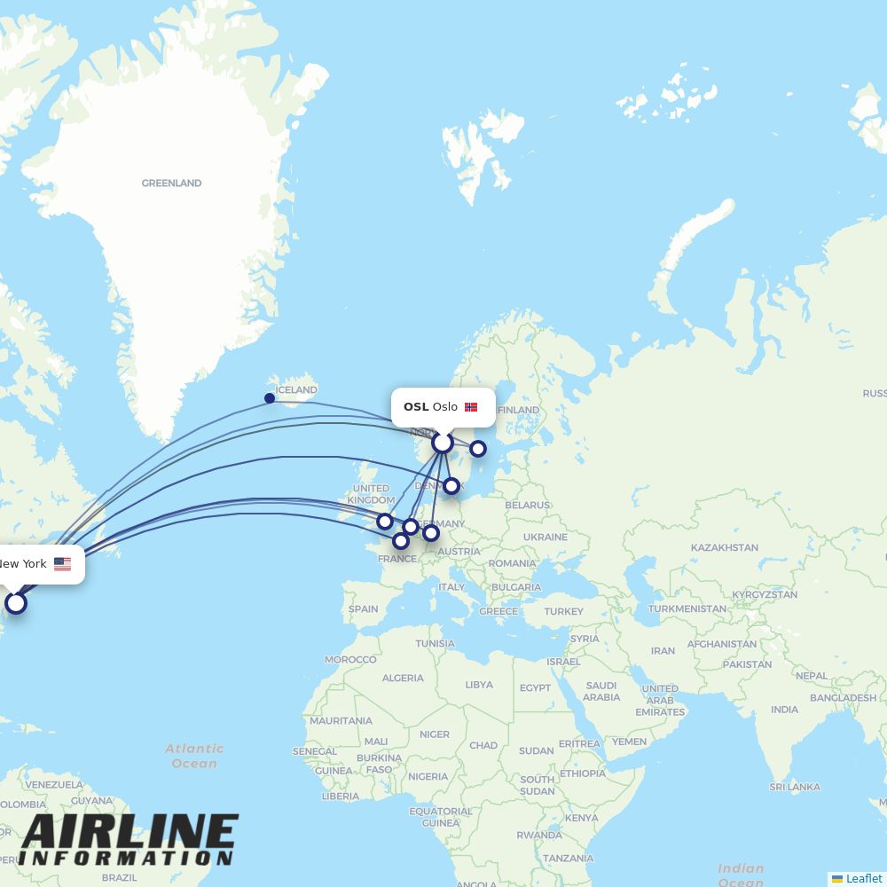 Airlines With Flights From Oslo To New York OSL To EWR Airline Airlines With Flights From Oslo To New York OSL To EWR Airline
