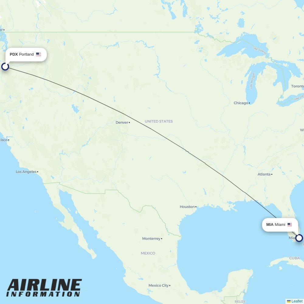 Airlines with flights from Portland to Miami (PDX to MIA) | Airline ...