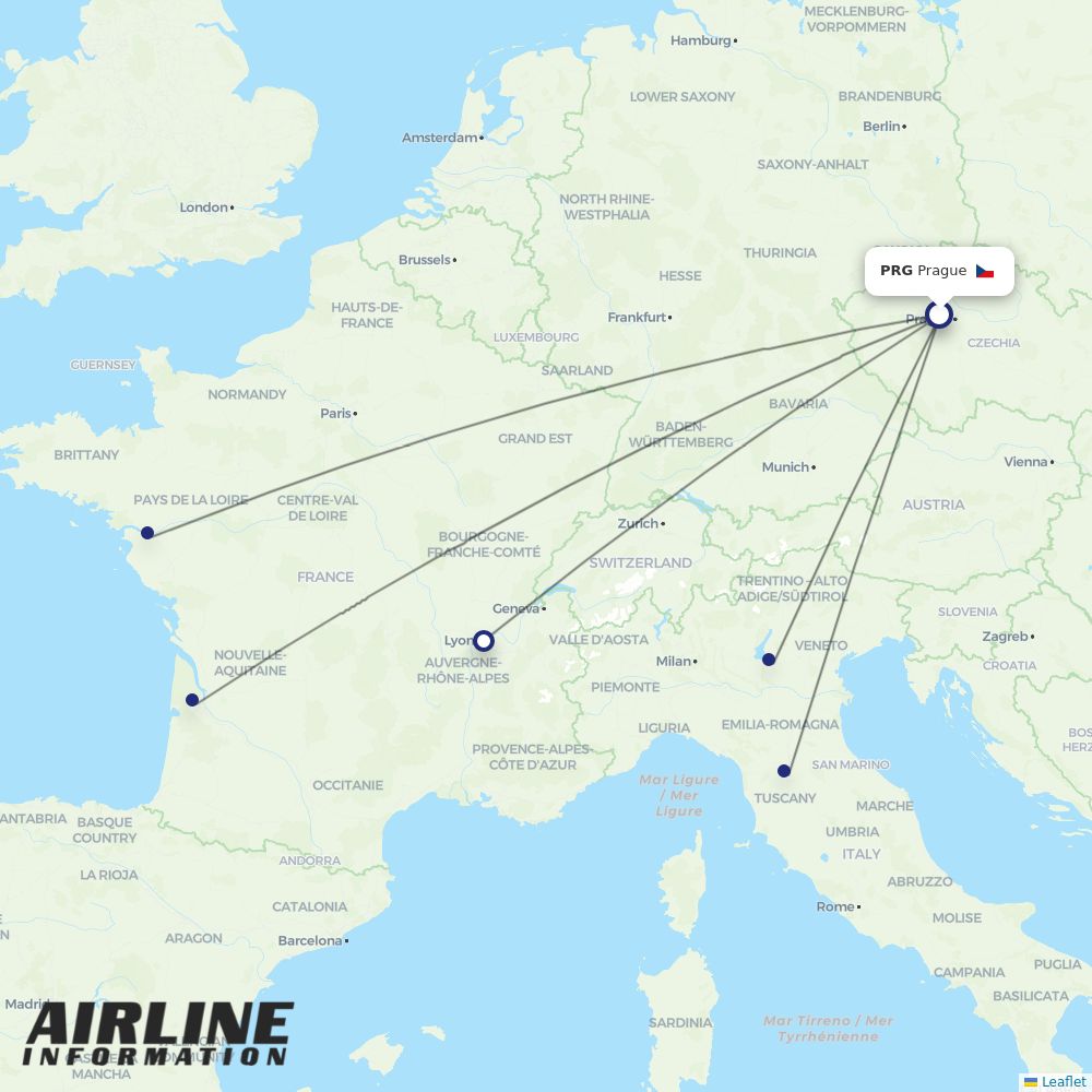 Volotea flights from Prague (PRG) | Airline Information