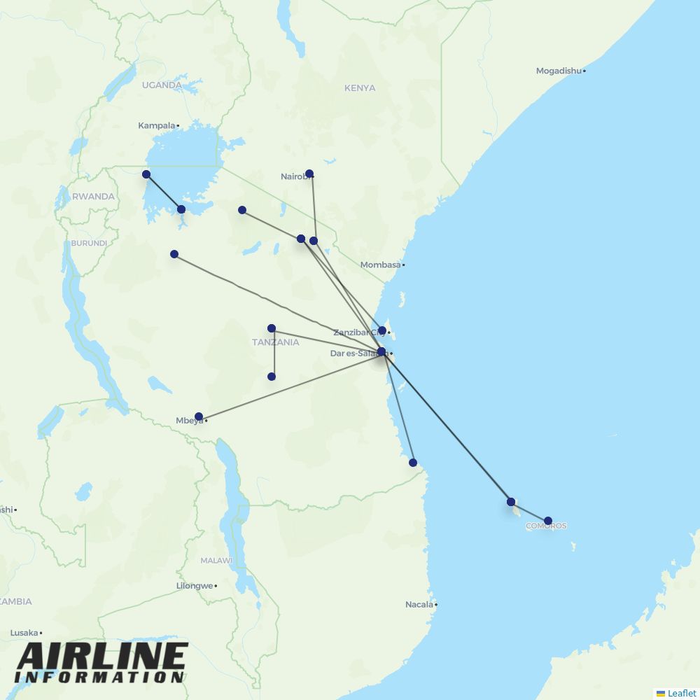 Precision Air flights from Nairobi (NBO) | Airline Information