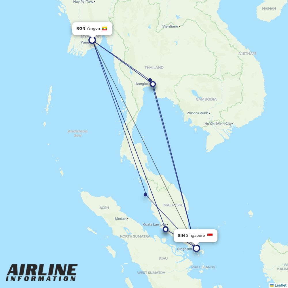 Airlines with flights from Yangon to Singapore (RGN to SIN) | Airline ...