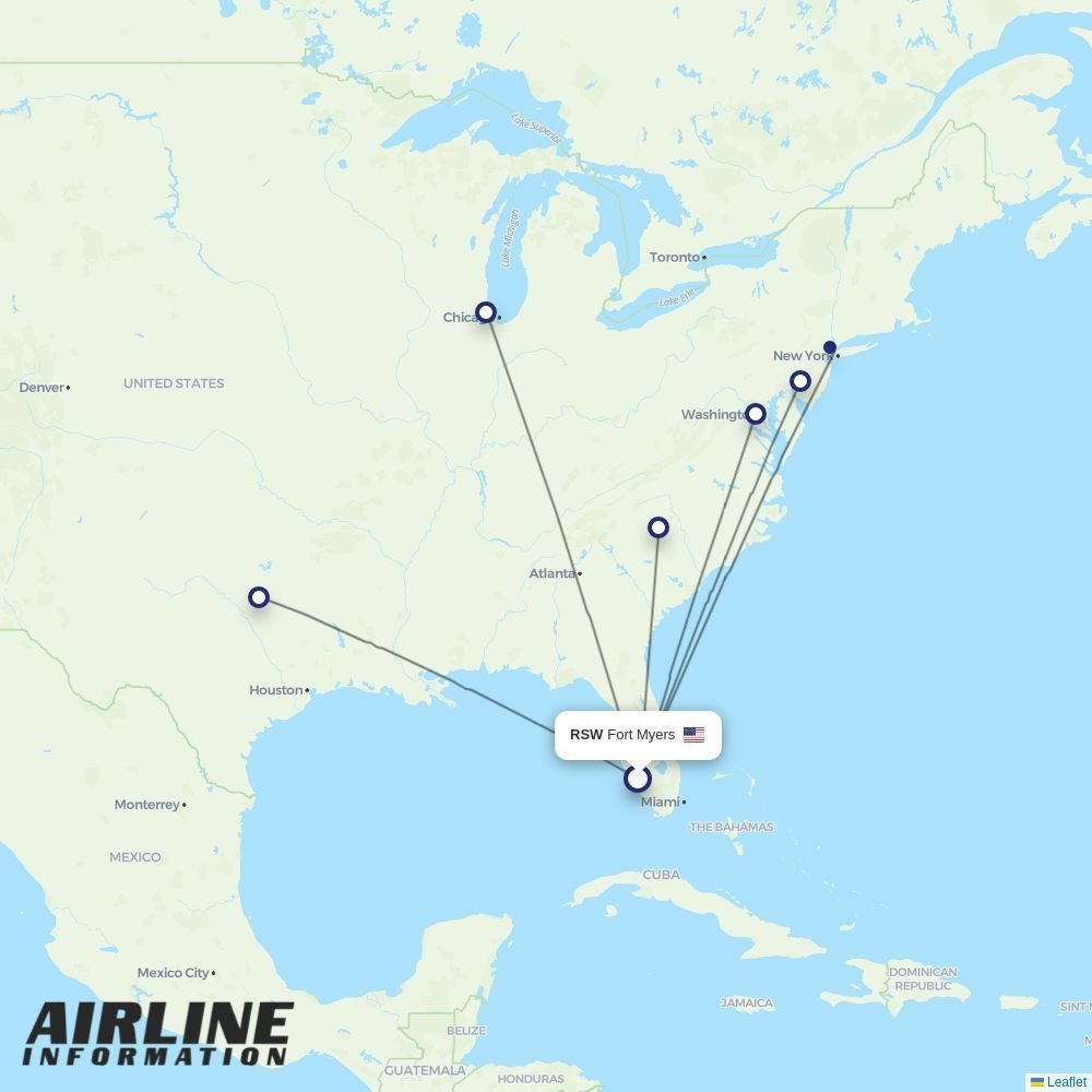 American Airlines flights from Fort Myers (RSW) | Airline Information