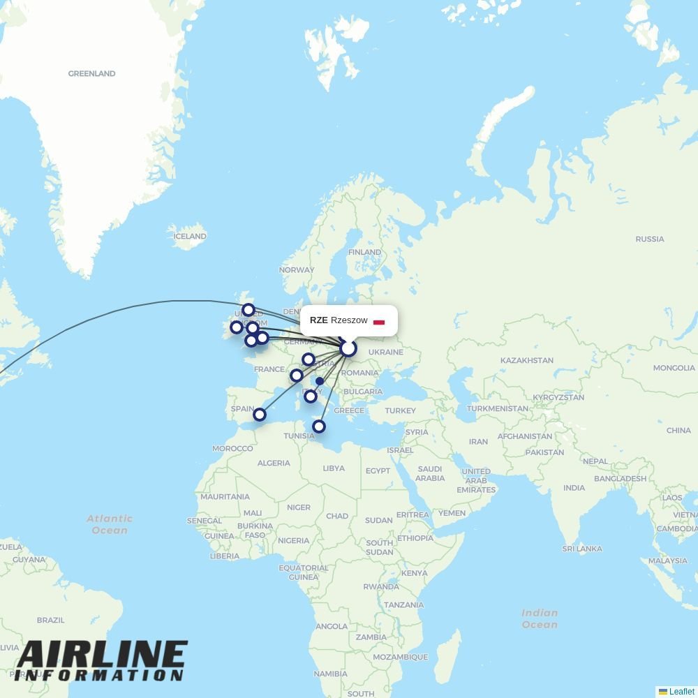 Lufthansa flights from Rzeszow (RZE) | Airline Information