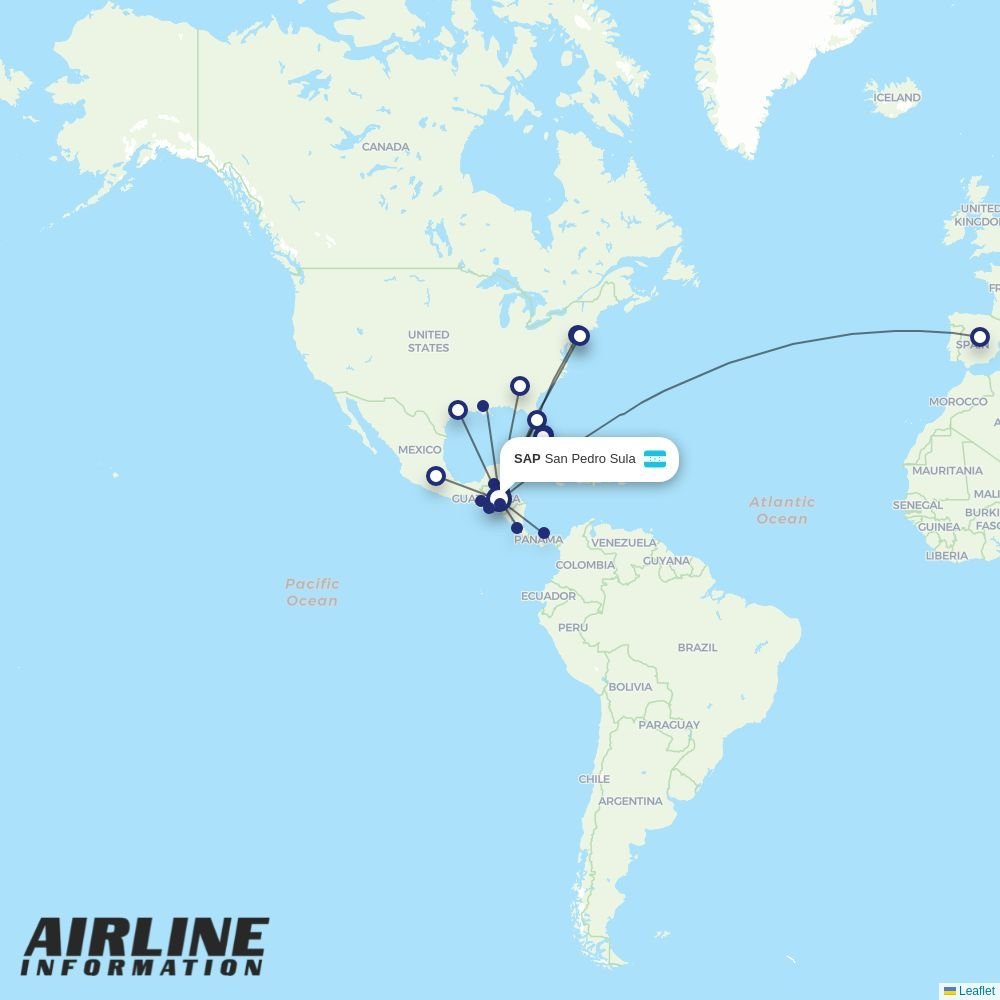 AVIANCA flights from San Pedro Sula (SAP) | Airline Information
