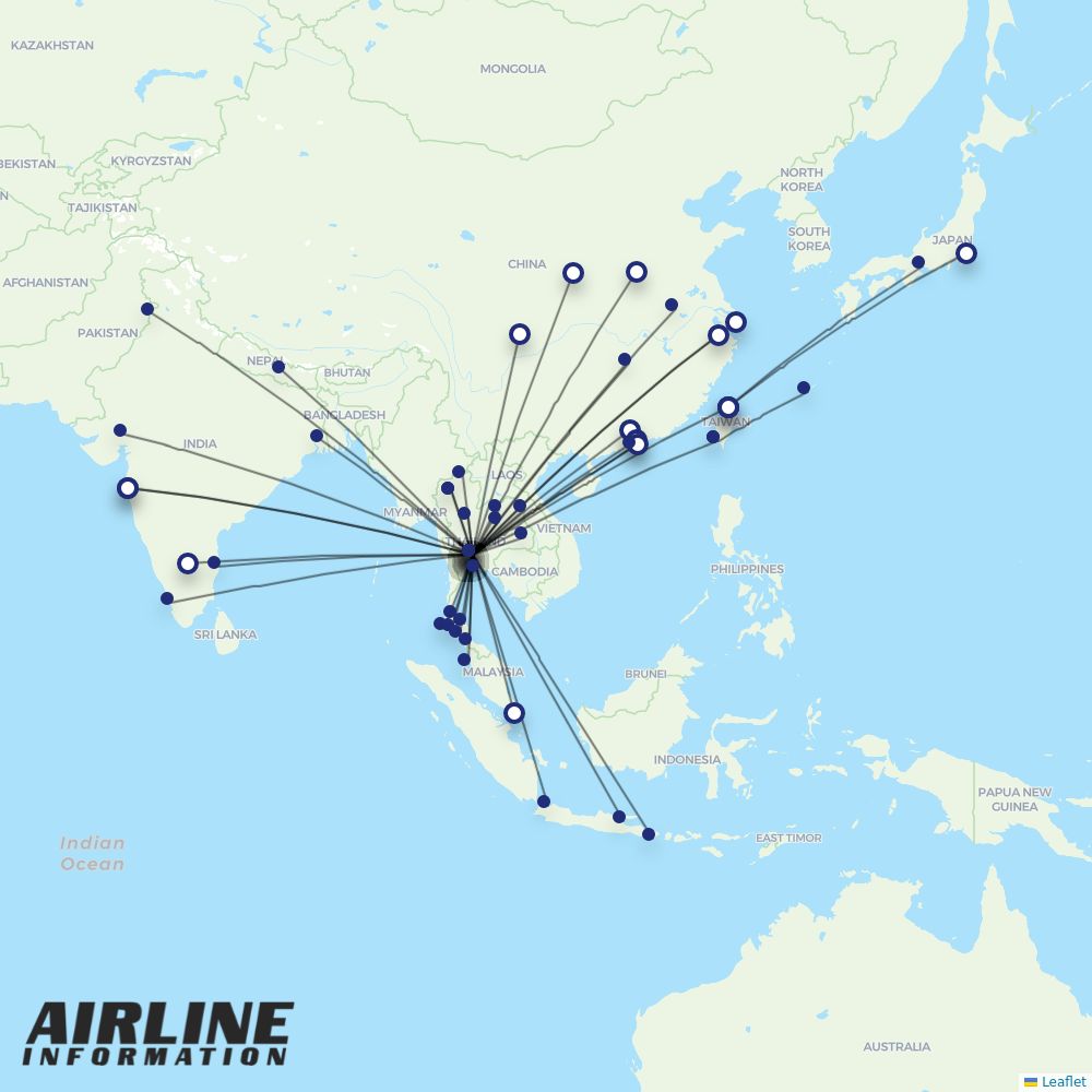 Thai Lion Air airline - SL - flights, aircrafts, destinations | Airline ...