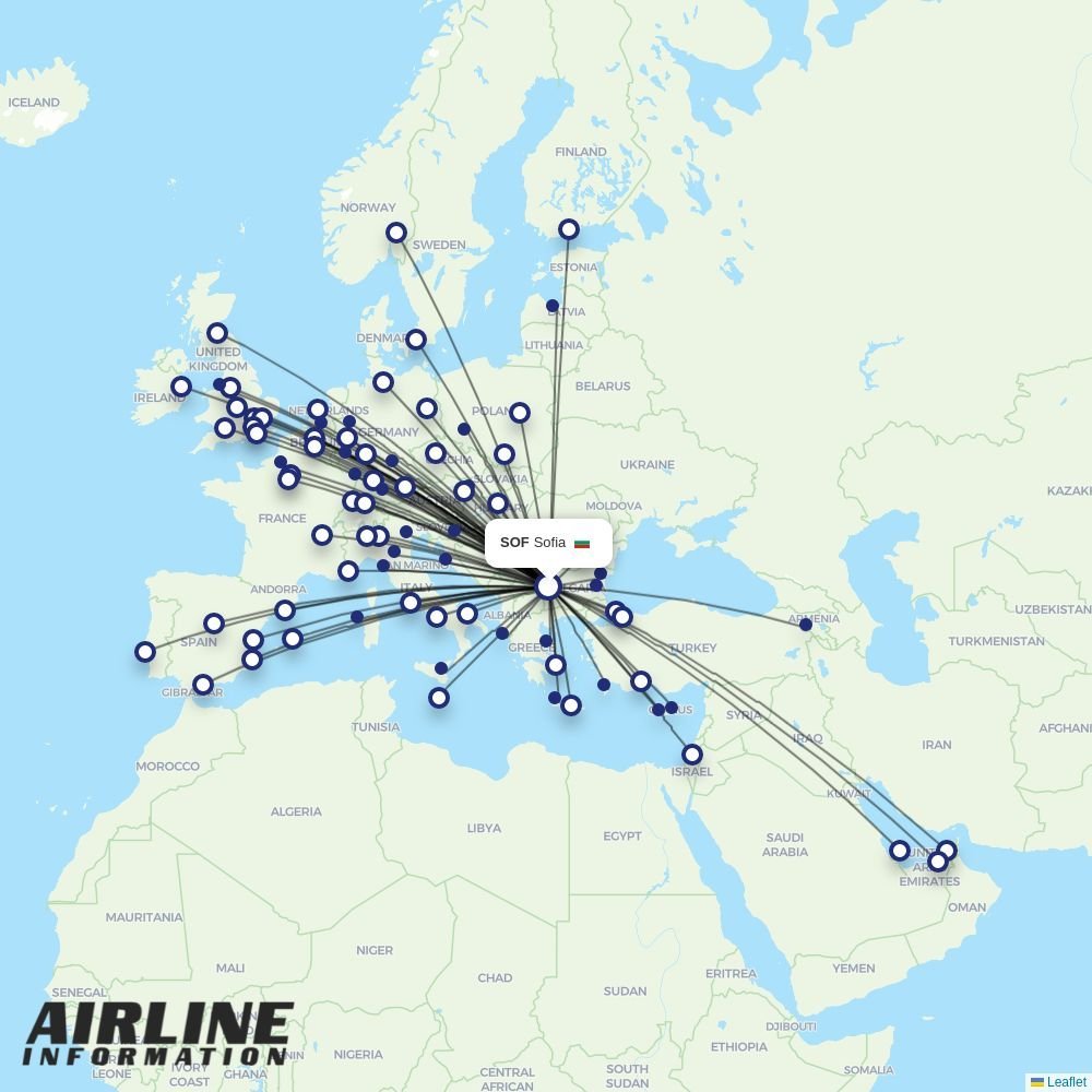 Pegasus flights from Sofia (SOF) | Airline Information