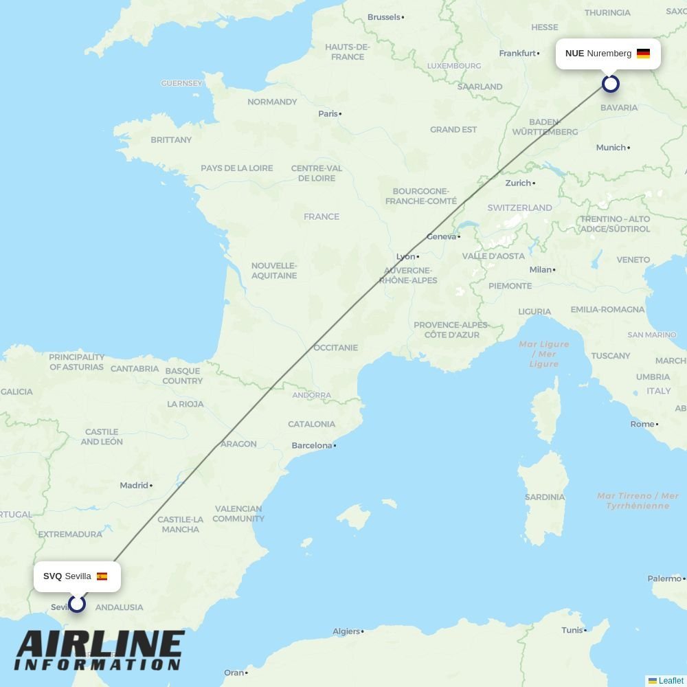 Airlines With Flights From Sevilla To Nuremberg Svq To Nue Airline