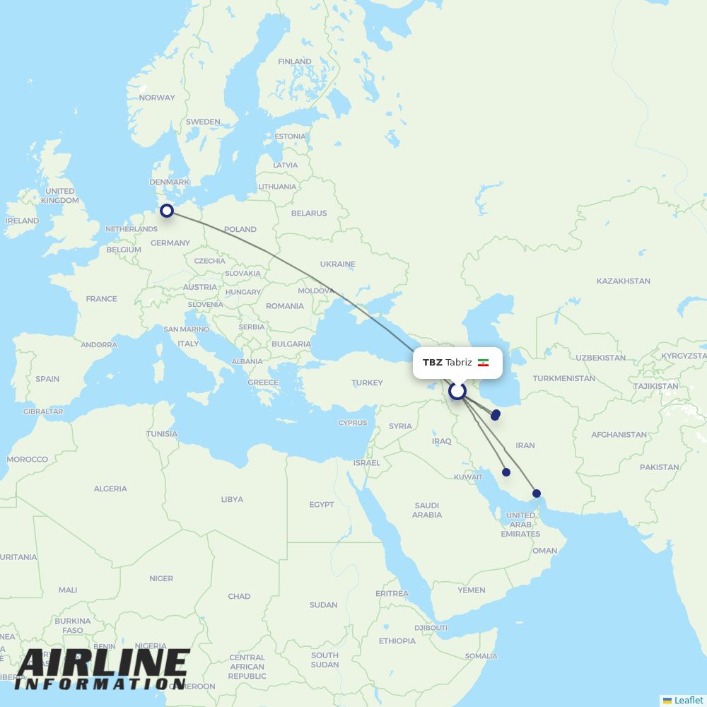 Qeshm Air airline - QB - flights, airports | Airline Information