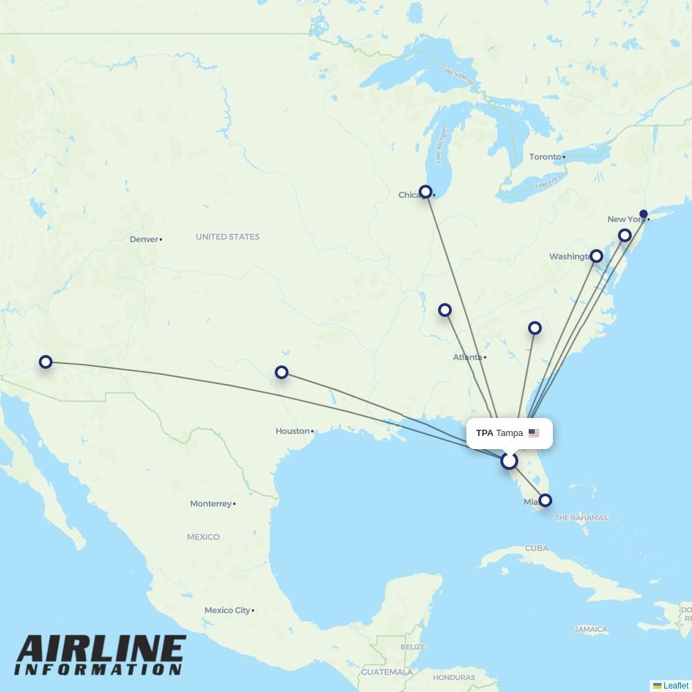 American Airlines flights from Tampa (TPA) | Airline Information
