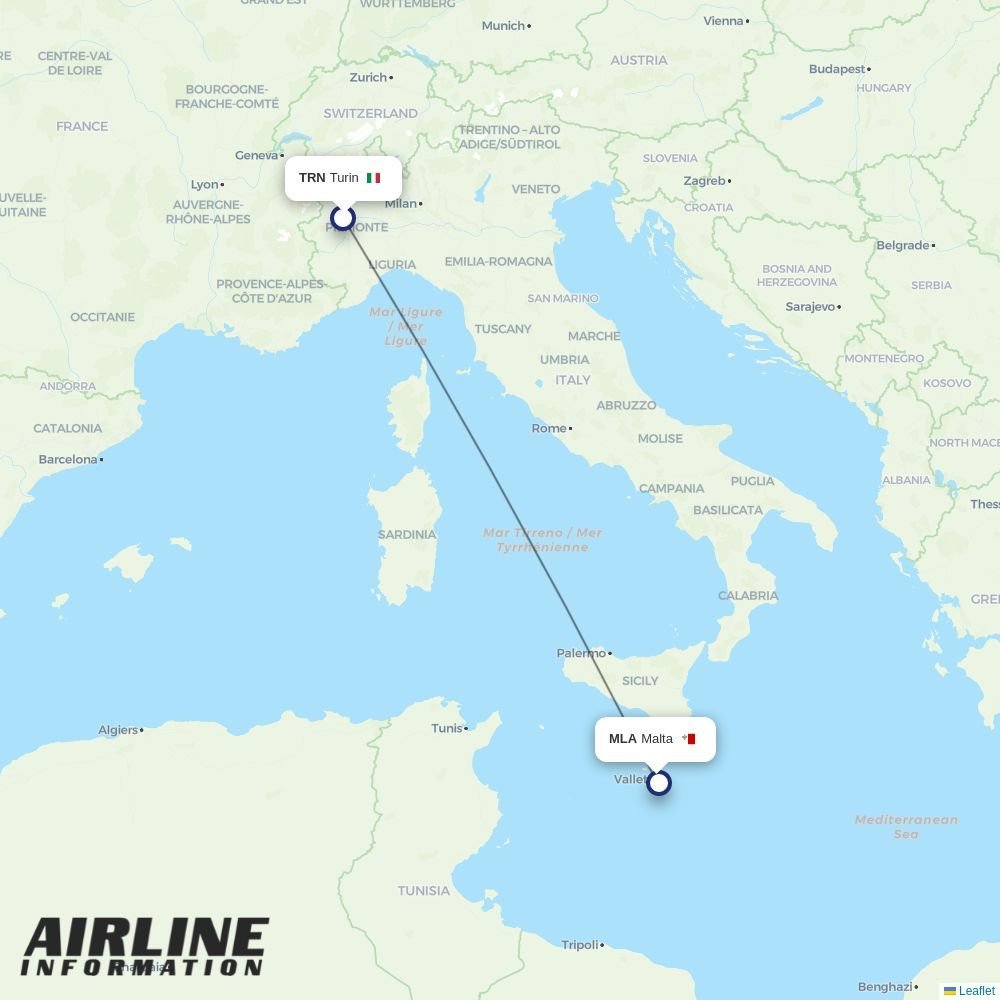 Airlines with flights from Turin to Malta (TRN to MLA) | Airline ...