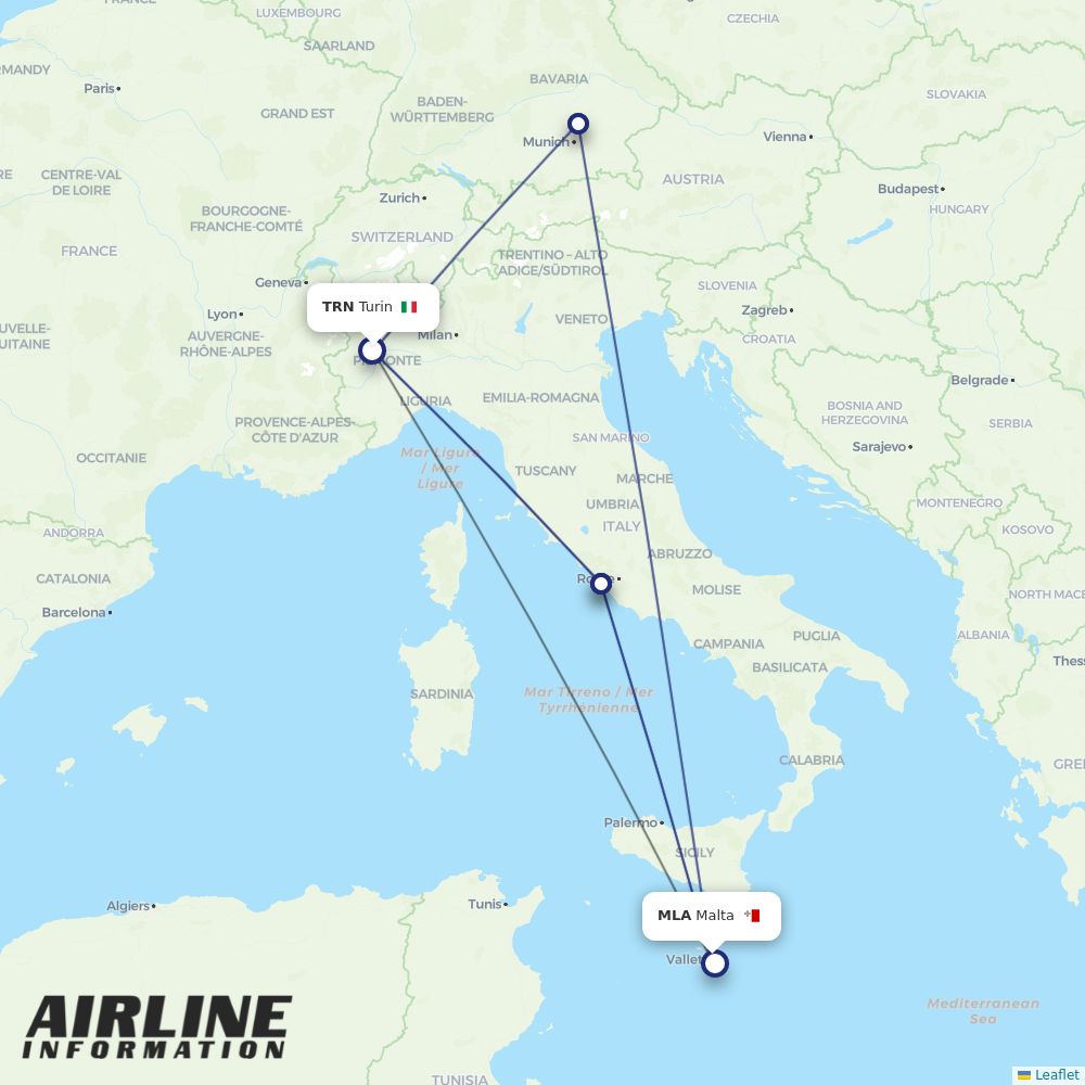 Airlines with flights from Turin to Malta (TRN to MLA) | Airline ...