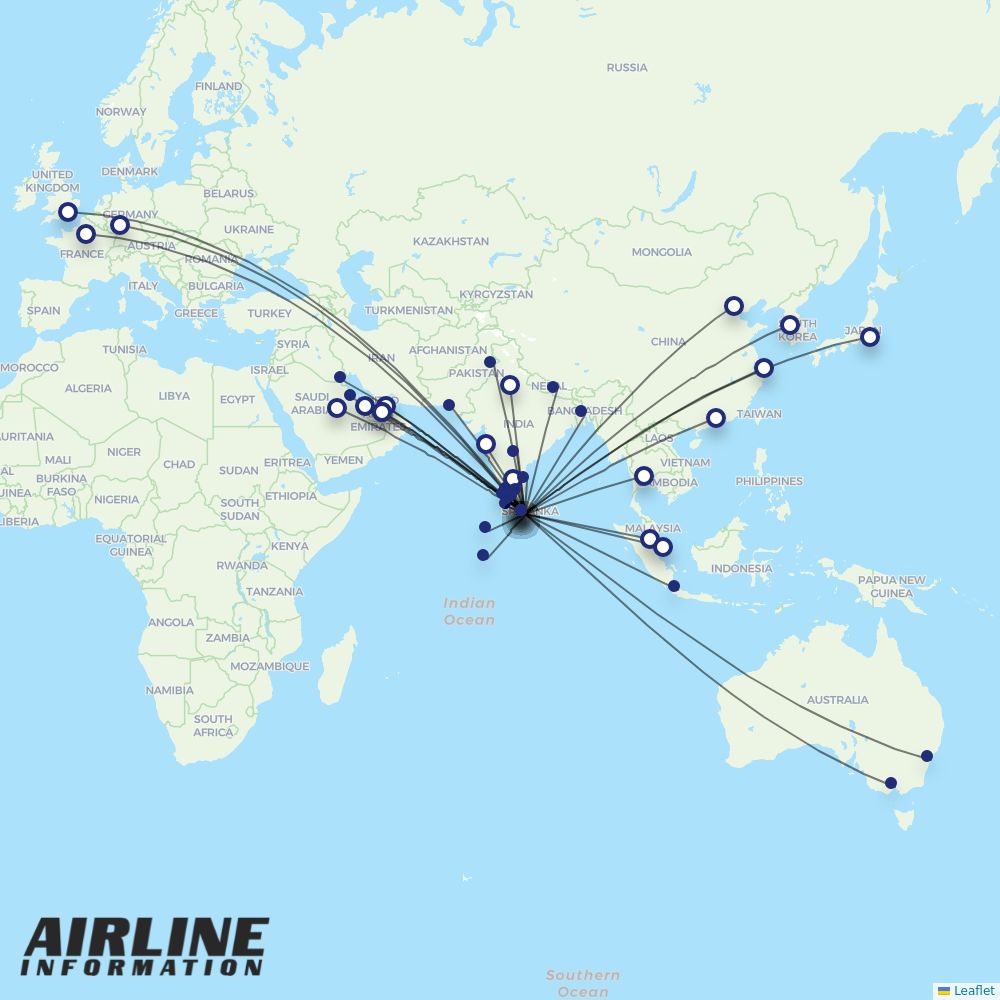 SriLankan Airlines - UL - flights, aircrafts, destinations | Airline ...