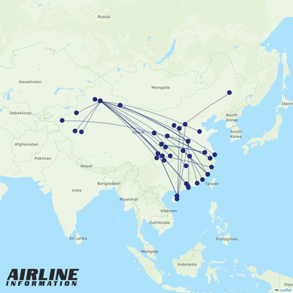 Urumqi Airlines - UQ - flights, aircrafts, destinations | Airline ...