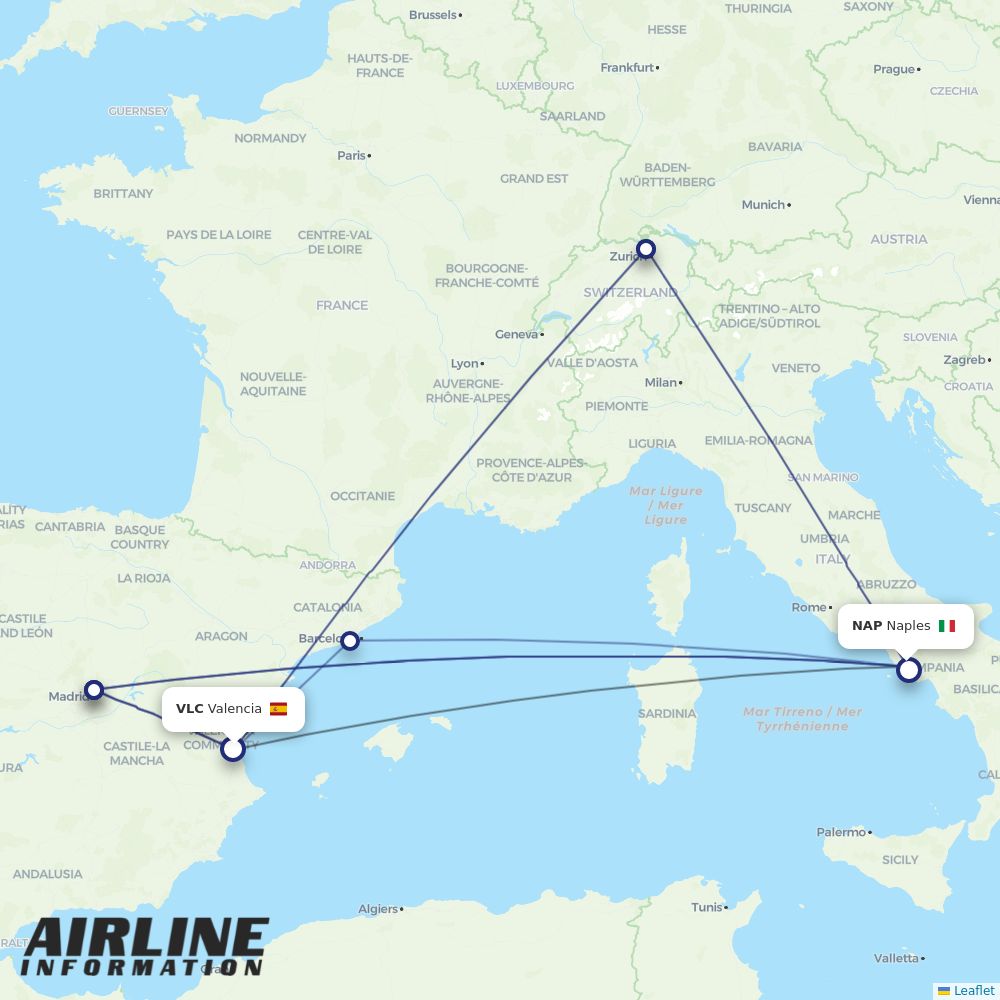 Airlines with flights from Valencia to Naples (VLC to NAP) | Airline ...