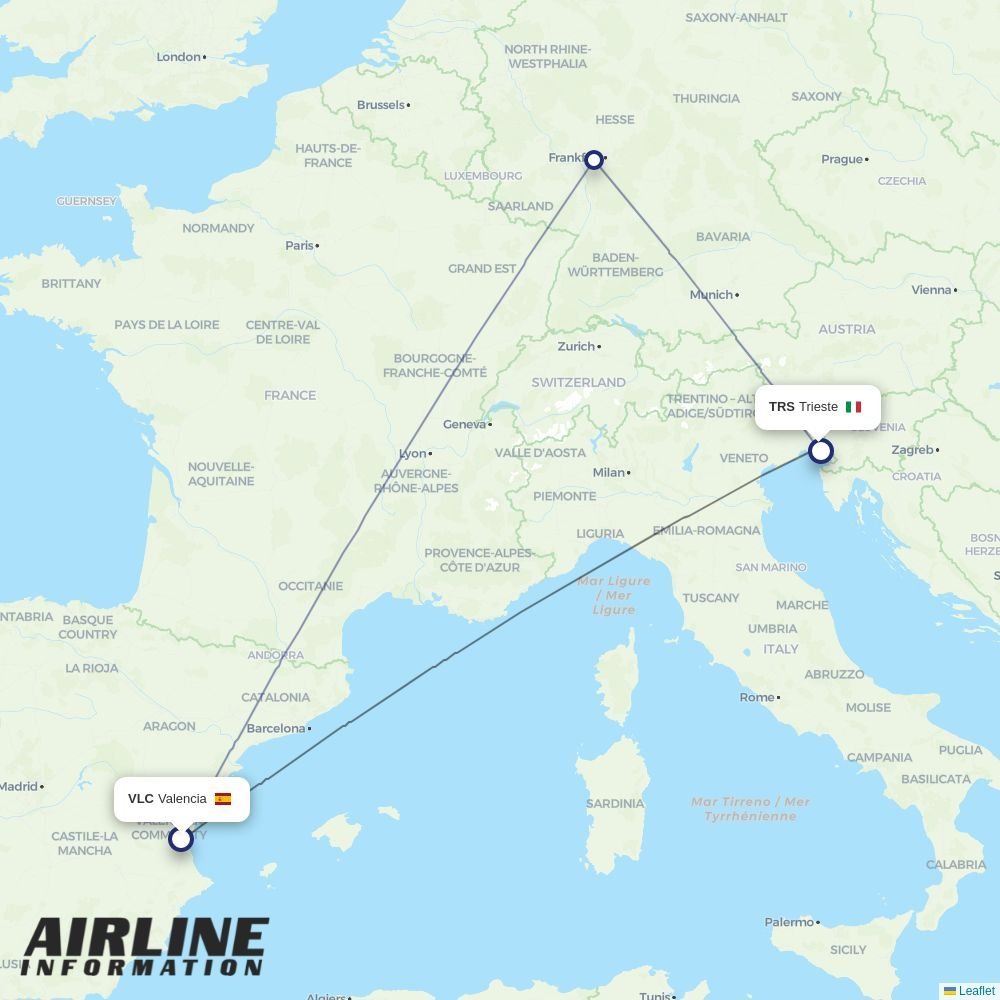 Airlines with flights from Valencia to Trieste (VLC to TRS) | Airline ...