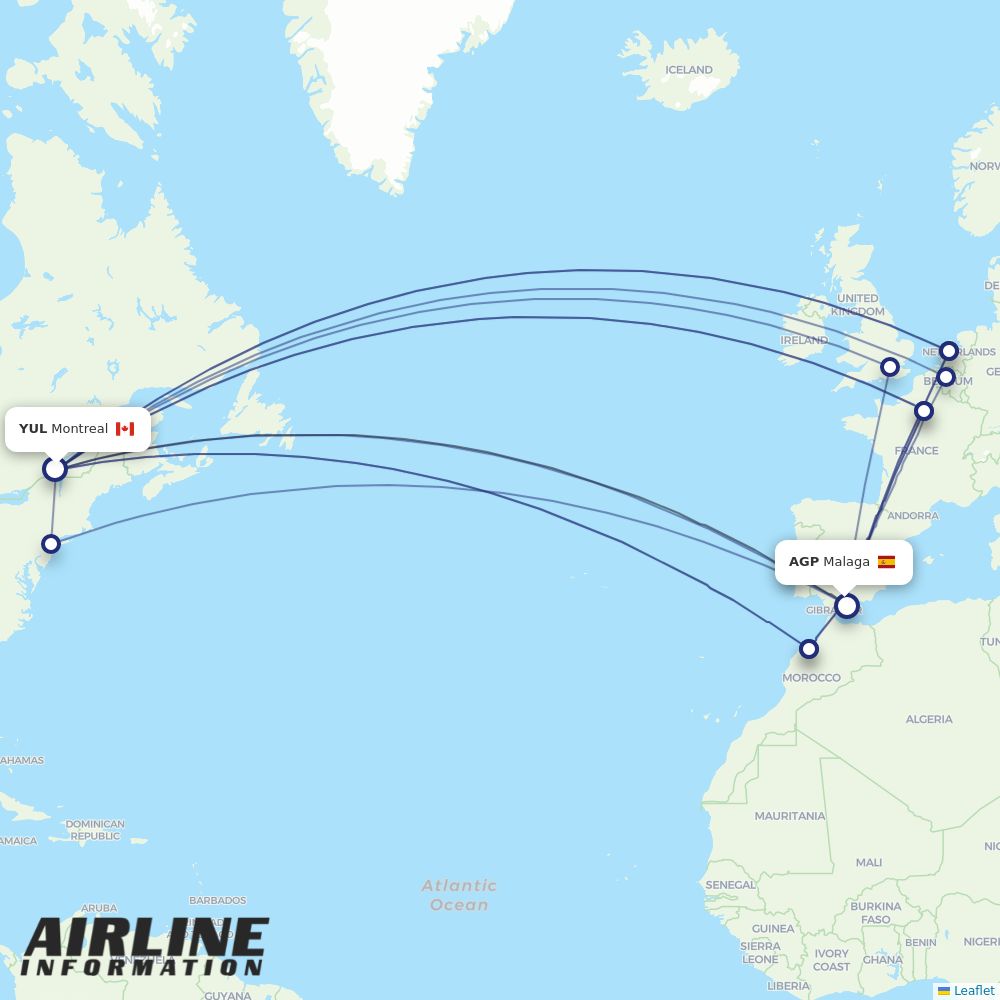Airlines with flights from Montreal to Malaga (YUL to AGP) | Airline ...