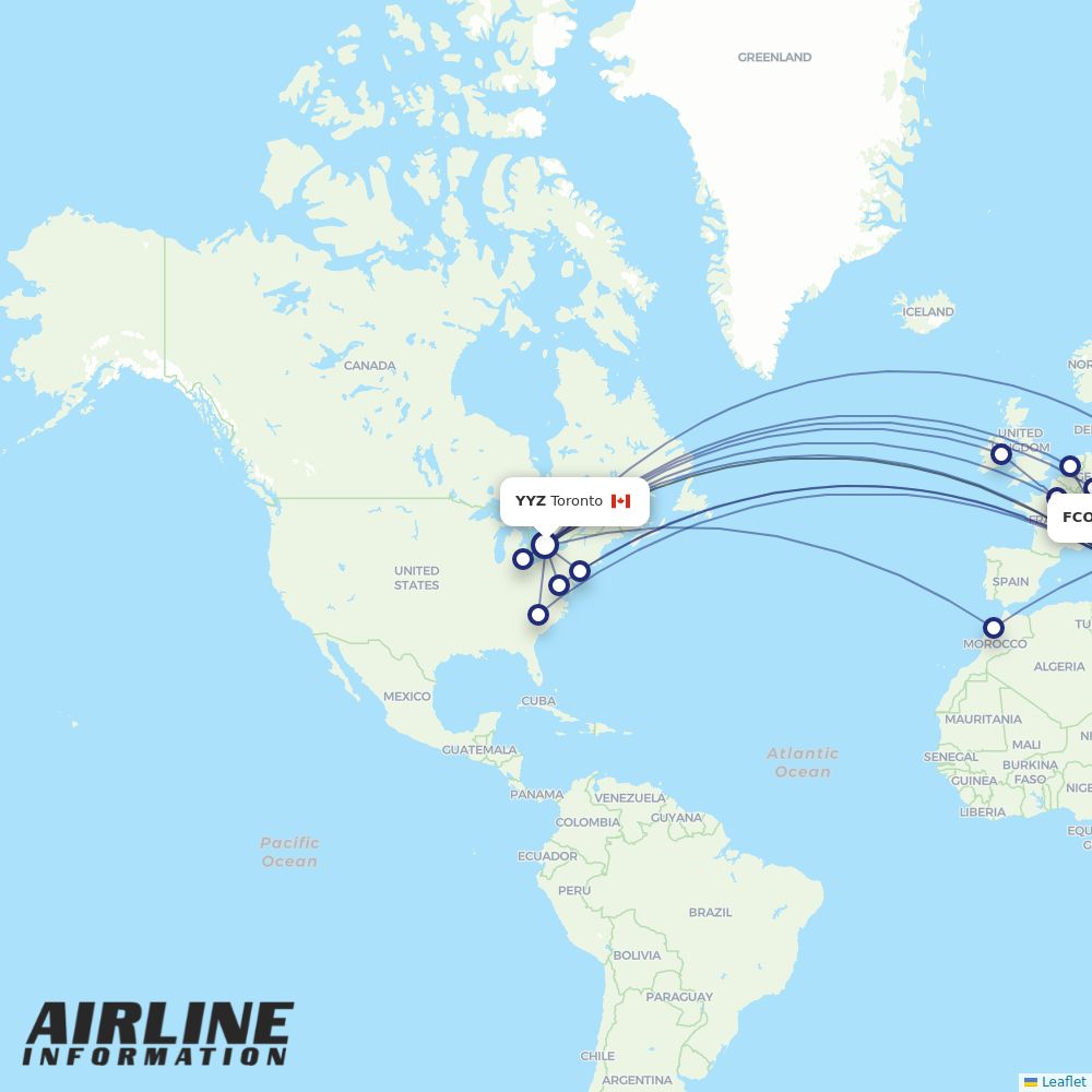 Airlines with flights from Toronto to Rome (YYZ to FCO) | Airline ...