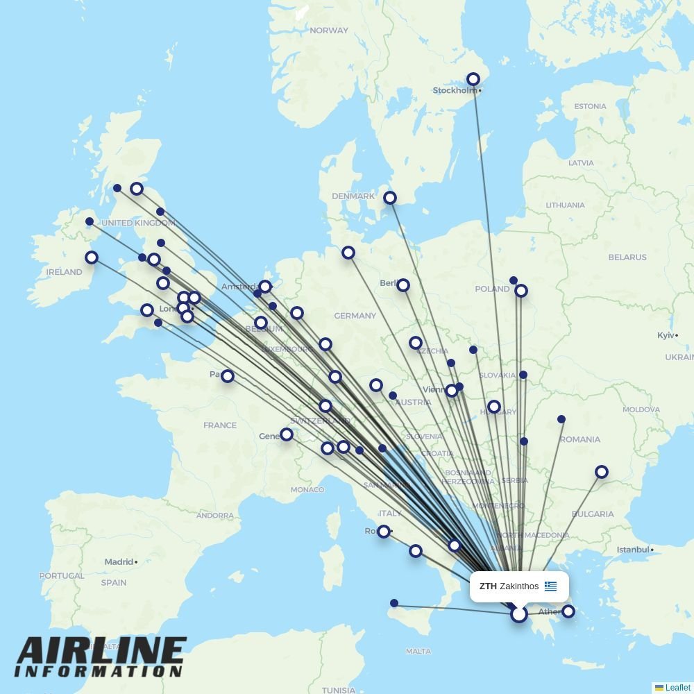 Volotea flights from Zakinthos (ZTH) | Airline Information